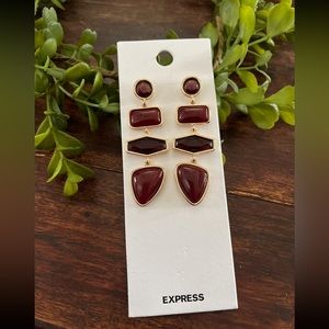 Express | Jewelry | Nwt Express Stone Linear Drop Earrings From | Poshmark